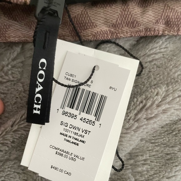 Coach | Jackets & Coats | Coach Mens Signature Down Vest | Poshmark